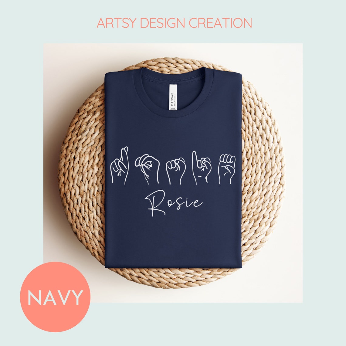 Personalized American Sign Language Shirt, Personalized ALS Shirt ...