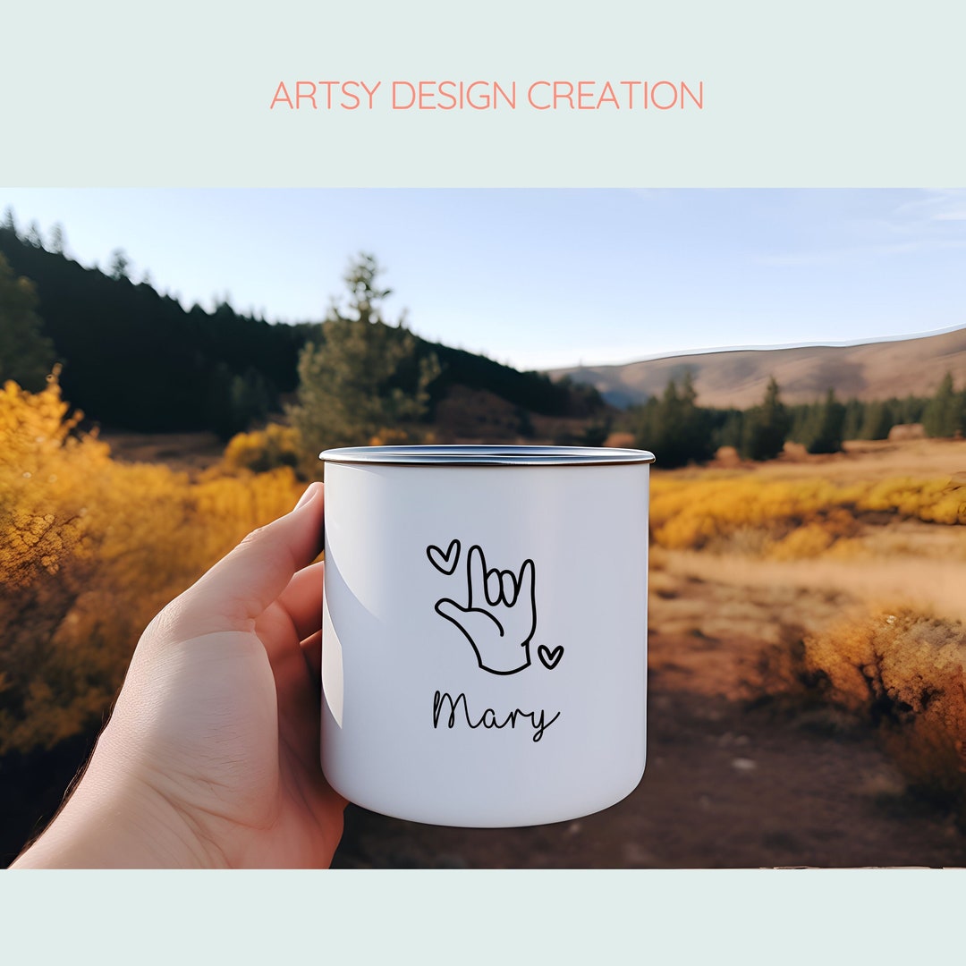 Personalized I Love You Mug, Sign Language Mug, I Love You Mug, Sign ...