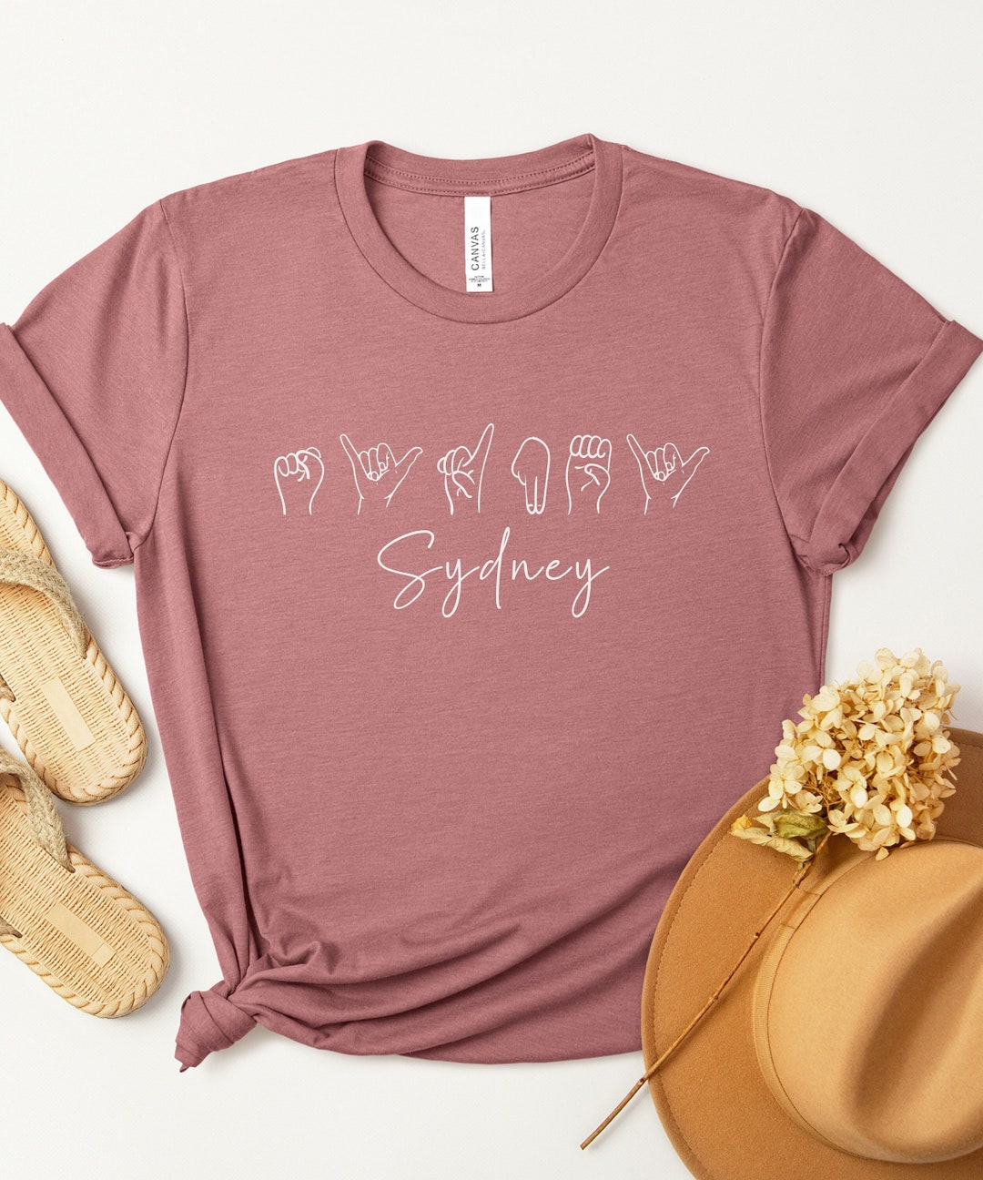 Personalized American Sign Language Shirt, Personalized ALS Shirt ...