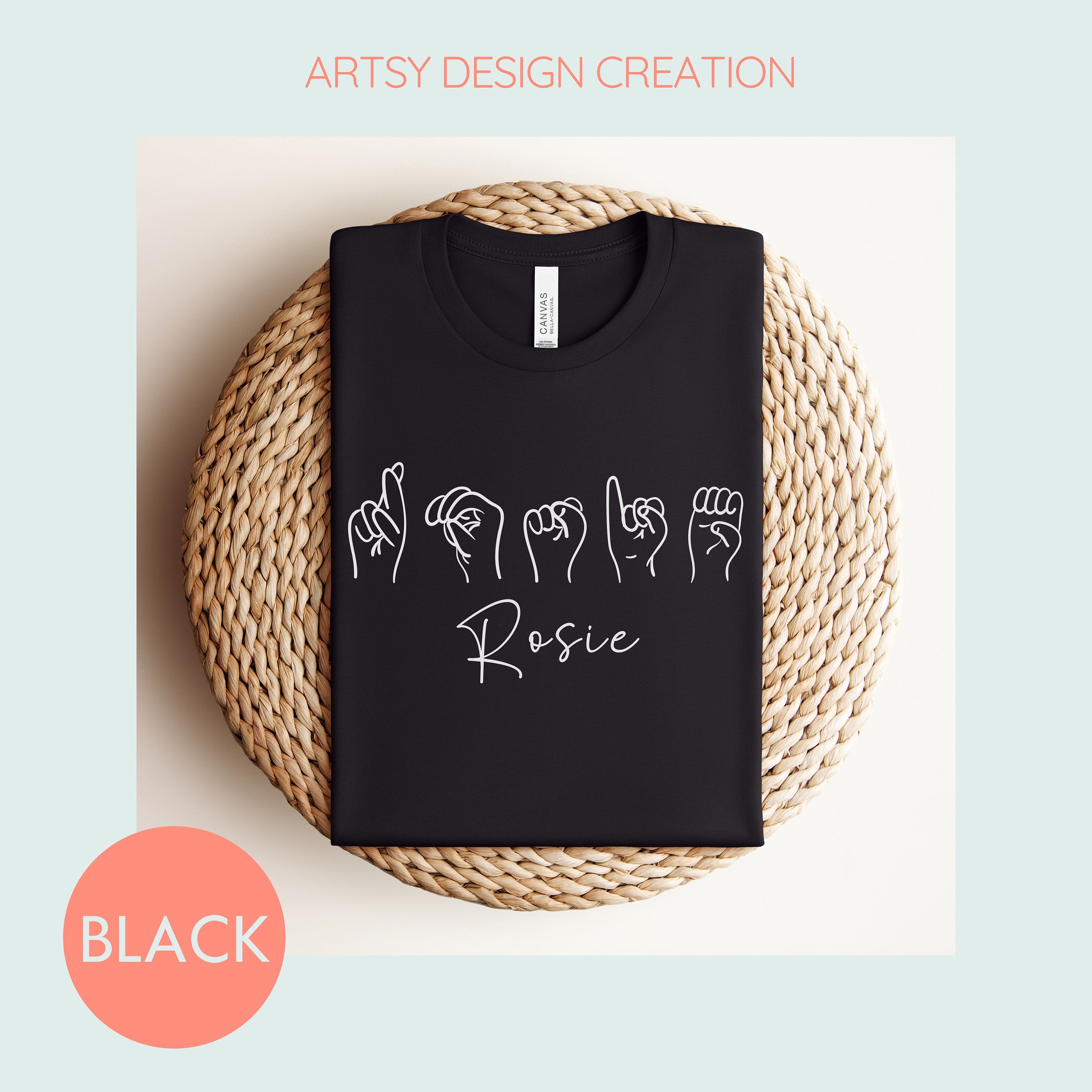 Personalized American Sign Language Shirt, Personalized ALS Shirt ...