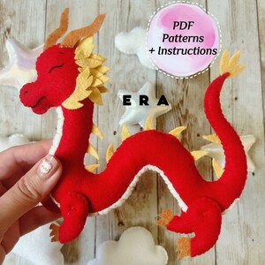 Eastern Dragon PDF Pattern and Instructions. Chinese Dragon Pattern ...