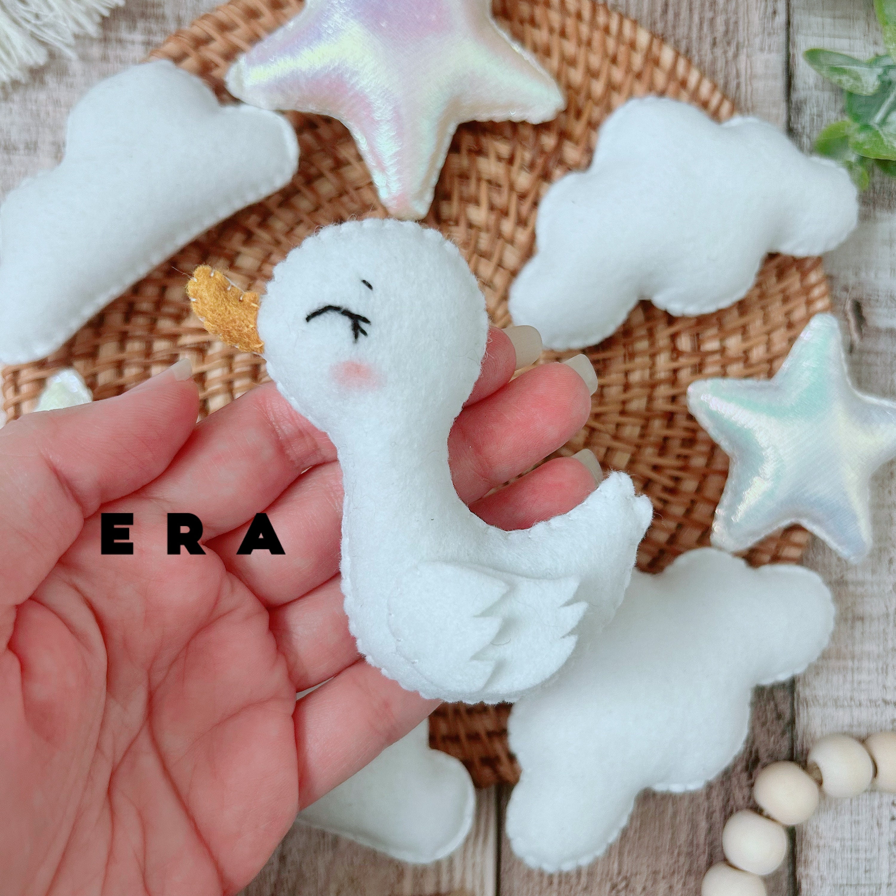 Duck Set Felt PDF Pattern. Easy Sewing Animal, Star, Cloud Pattern. DIY ...