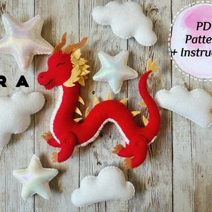 Eastern Dragon PDF Pattern and Instructions. Chinese Dragon Pattern ...