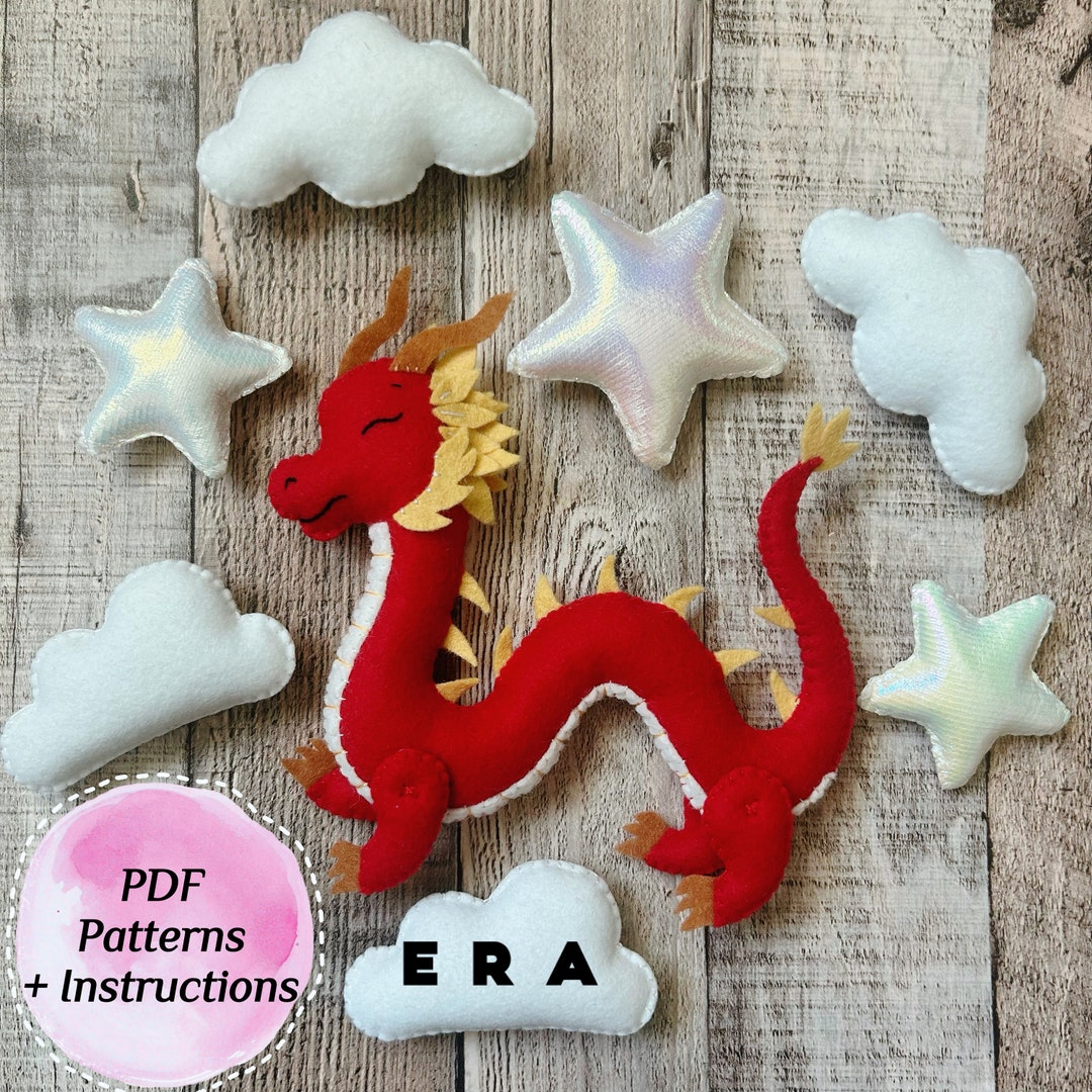 Eastern Dragon PDF Pattern and Instructions. Chinese Dragon Pattern ...