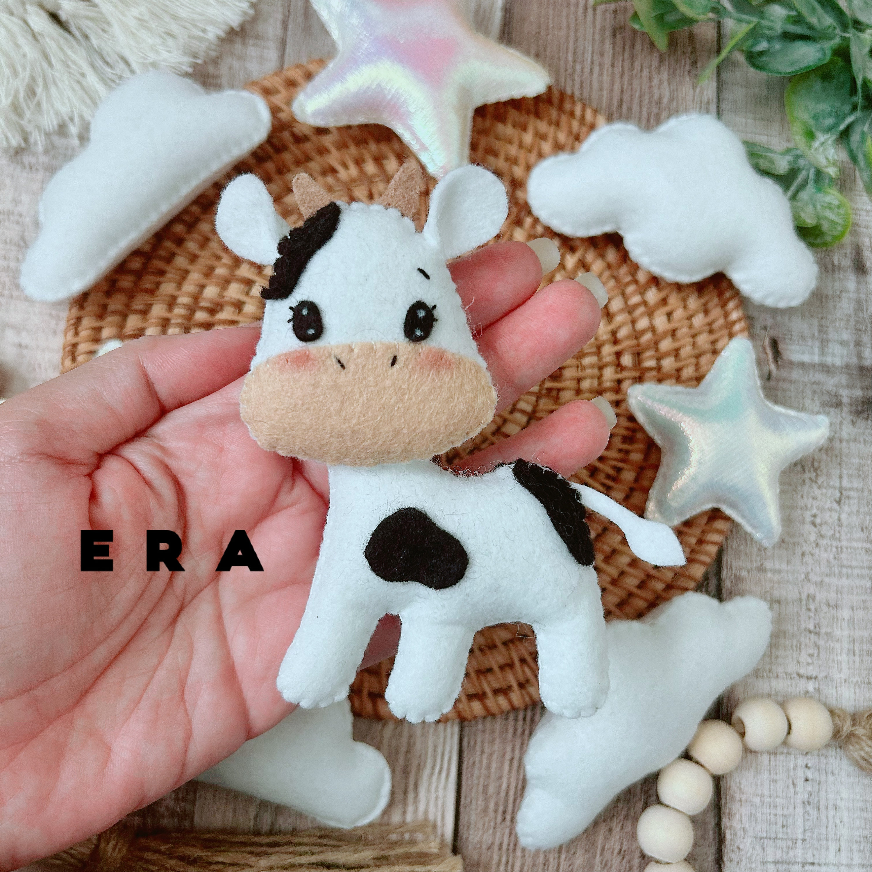 Cow PDF Pattern and Instructions. Easy Sewing Farm Animal Pattern. DIY ...