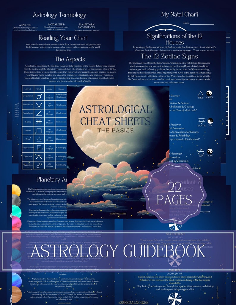 Astrology 101 Guidebook - Etsy
