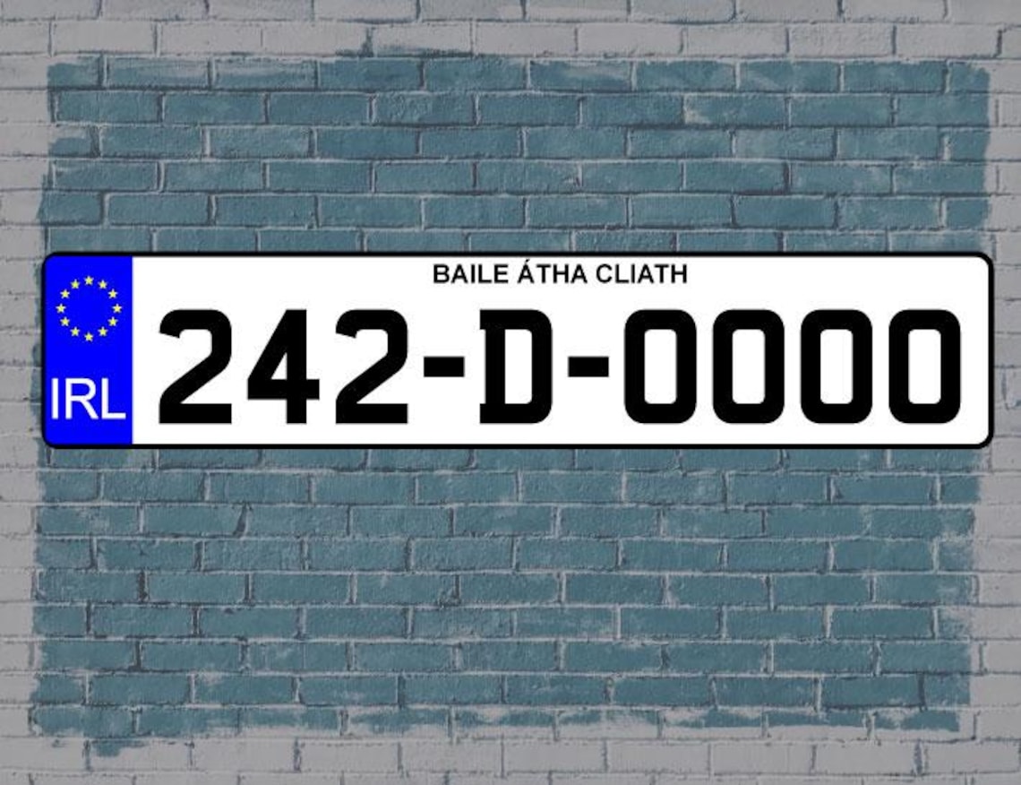 Irish Registration Plate - CUSTOM / LEGAL NCT Repubic of Ireland - Eu ...