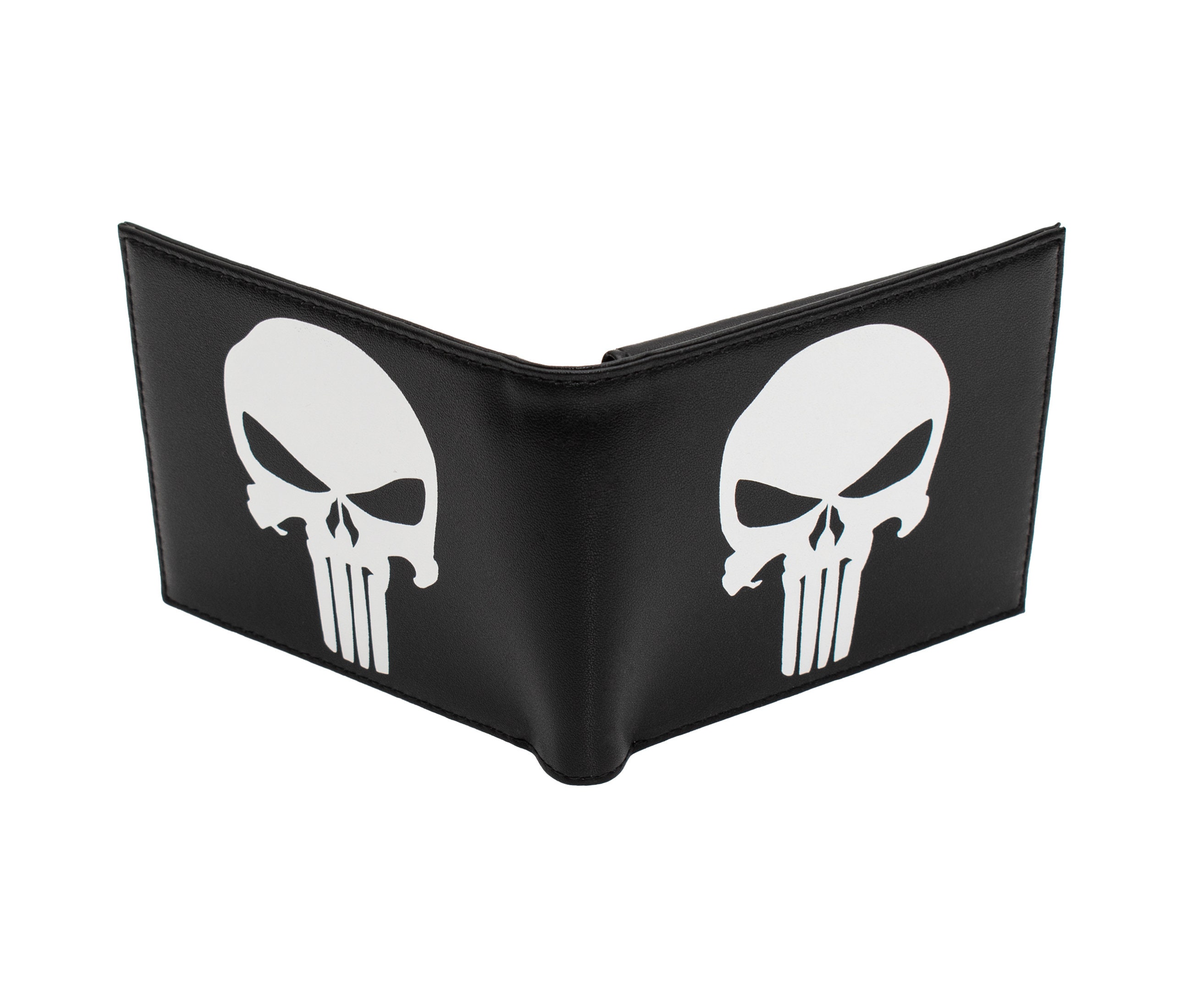 Mens Wallets Punisher Skull Black Bifold - Etsy