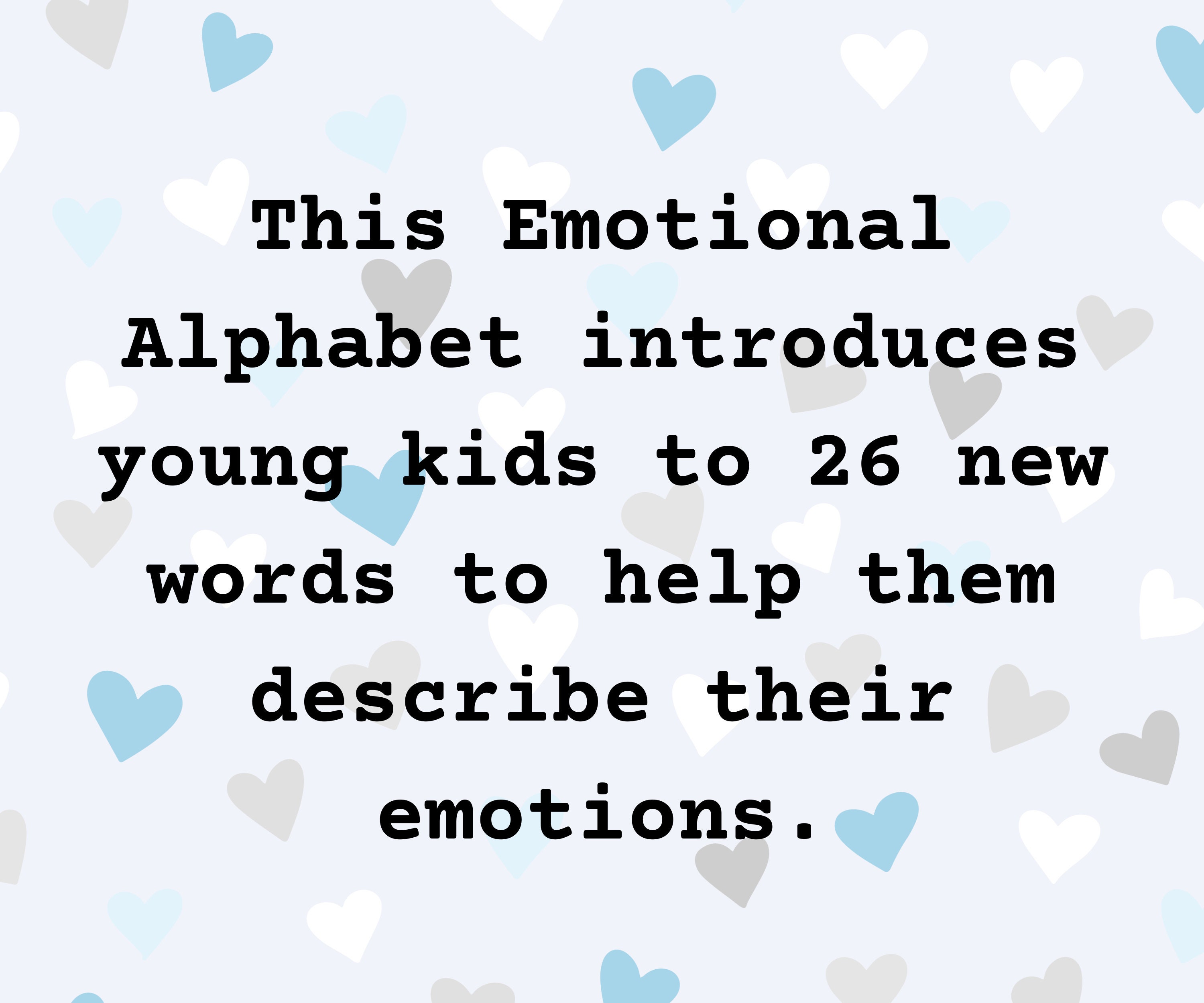 Feelings Alphabet, Room Wall Decor, Child's Emotions, Learning Alphabet ...
