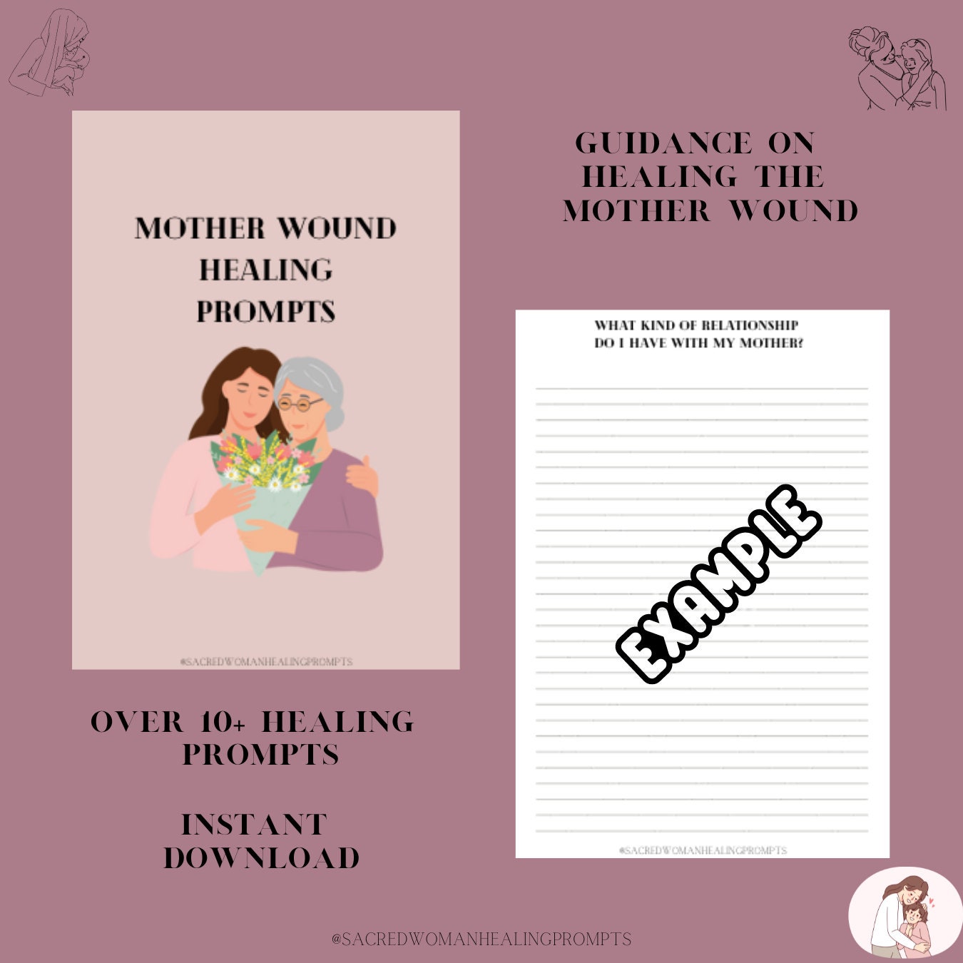Mother Wound Healing Prompts - Etsy