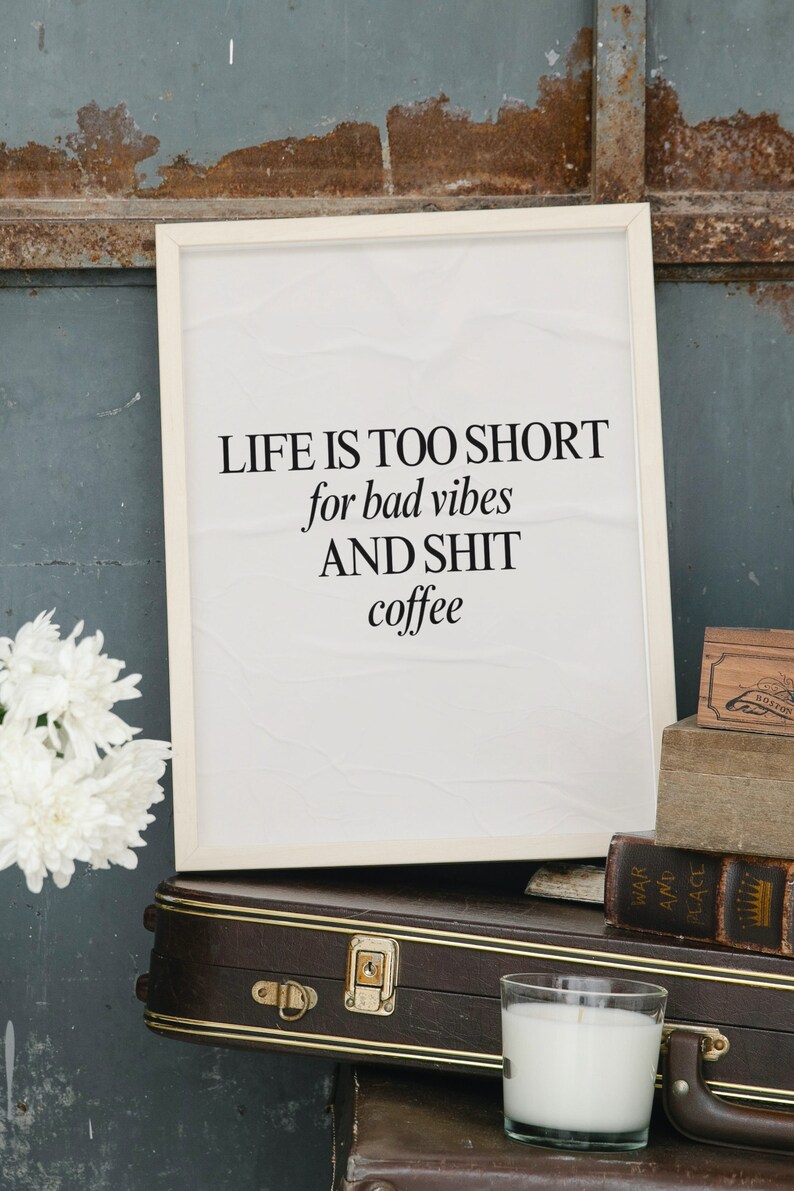 Printable Quotes About Life Poster for Your Home. Great Gift - Etsy ...