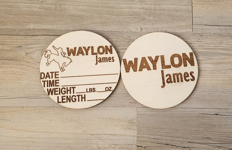 Personalized Bronc Hospital Sign, Cowboy Nursery, Birth Stat Sign ...