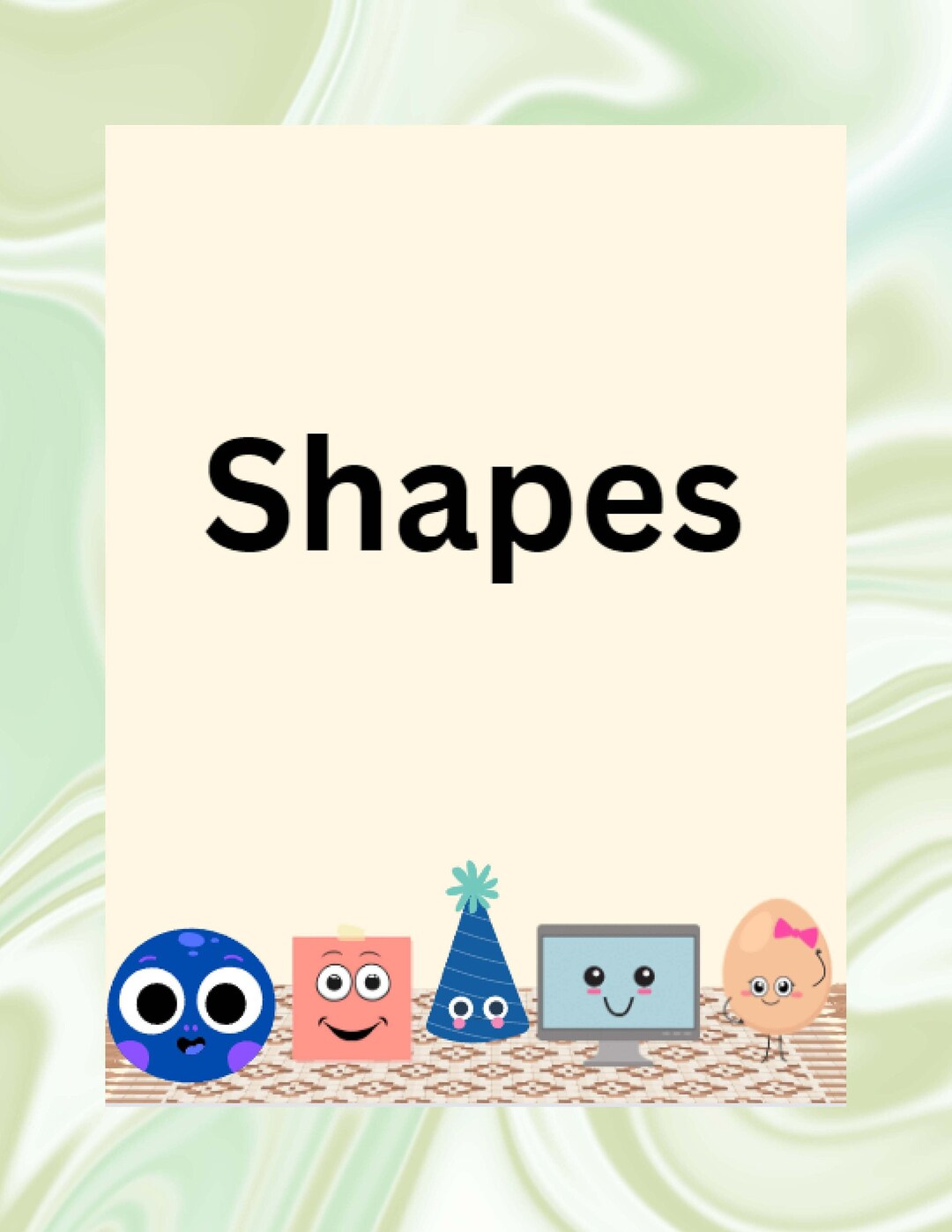 Shapes Printable Activity Book - Etsy
