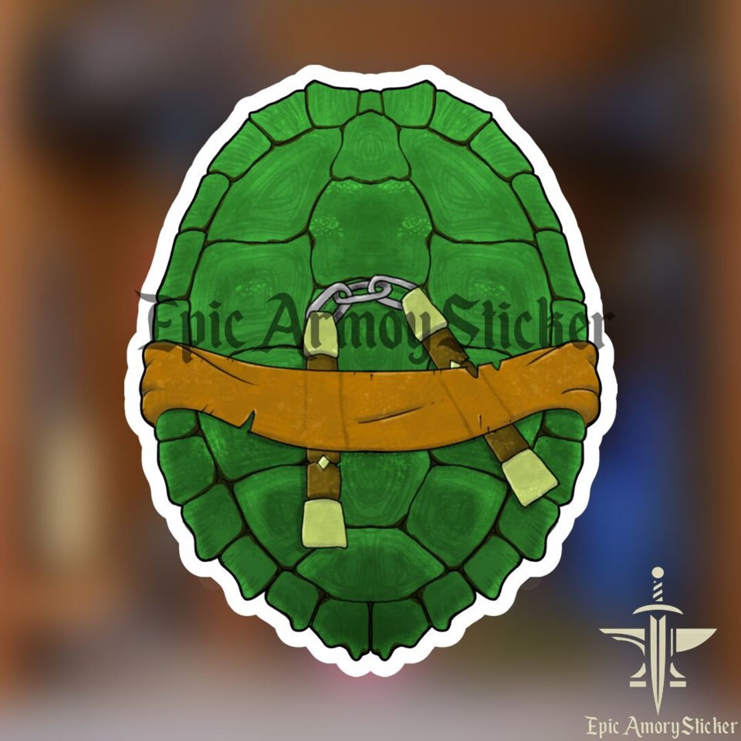 Michelangelo Vinyl Kisscut Sticker, 3x4/7.6x10.2cm - Etsy
