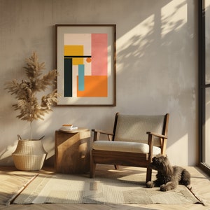 Malevich Inspired Suprematism Art, Bauhaus, Geometric Shapes Print ...
