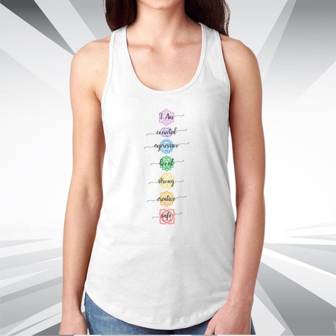 Chakras Tanktop, Chackra Tanktop, Chakra Lover, Yoga Tanktop, Yoga ...