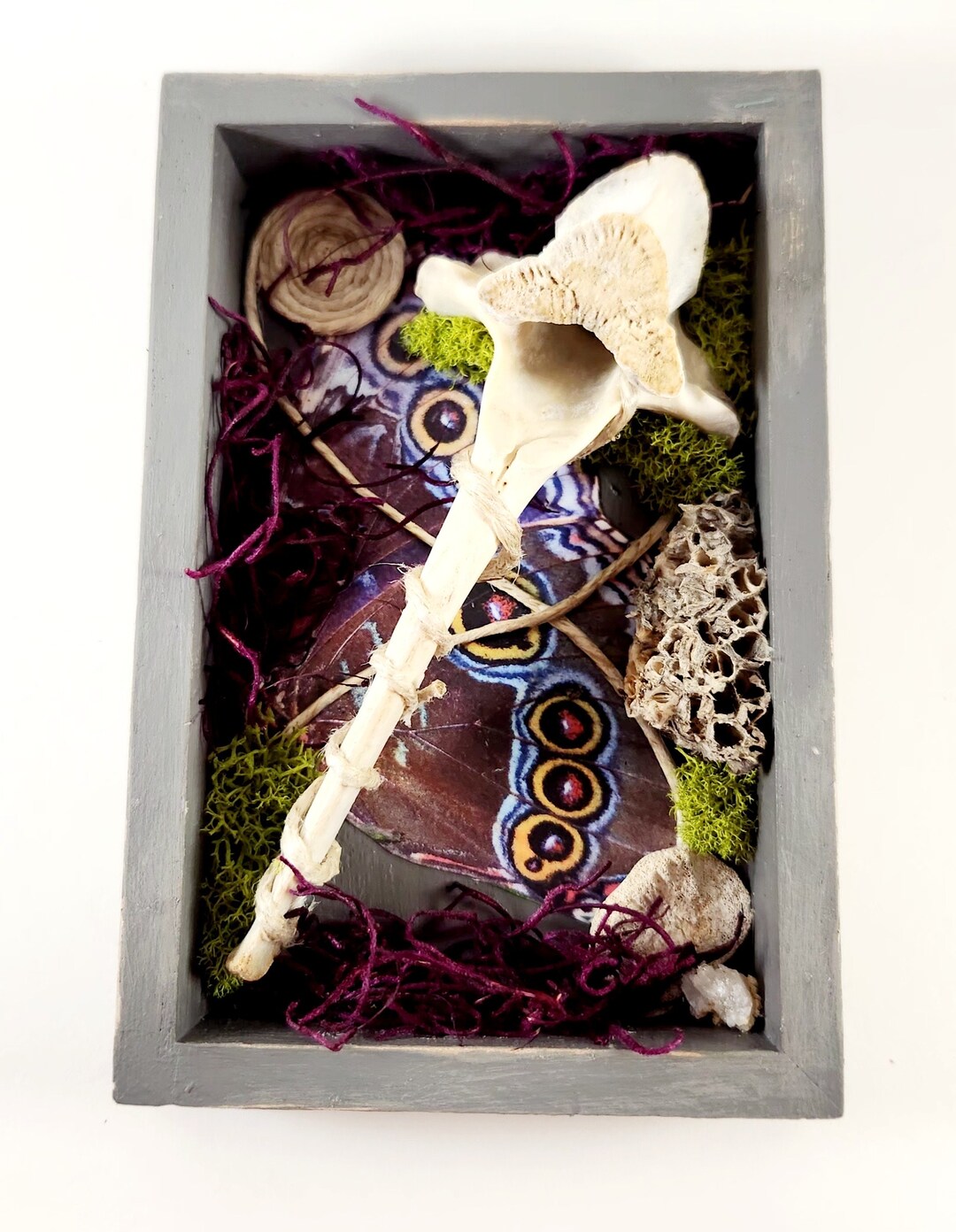 Whimsical Bone Collage Wall Hanging, Naturalist Witch Decor - Etsy