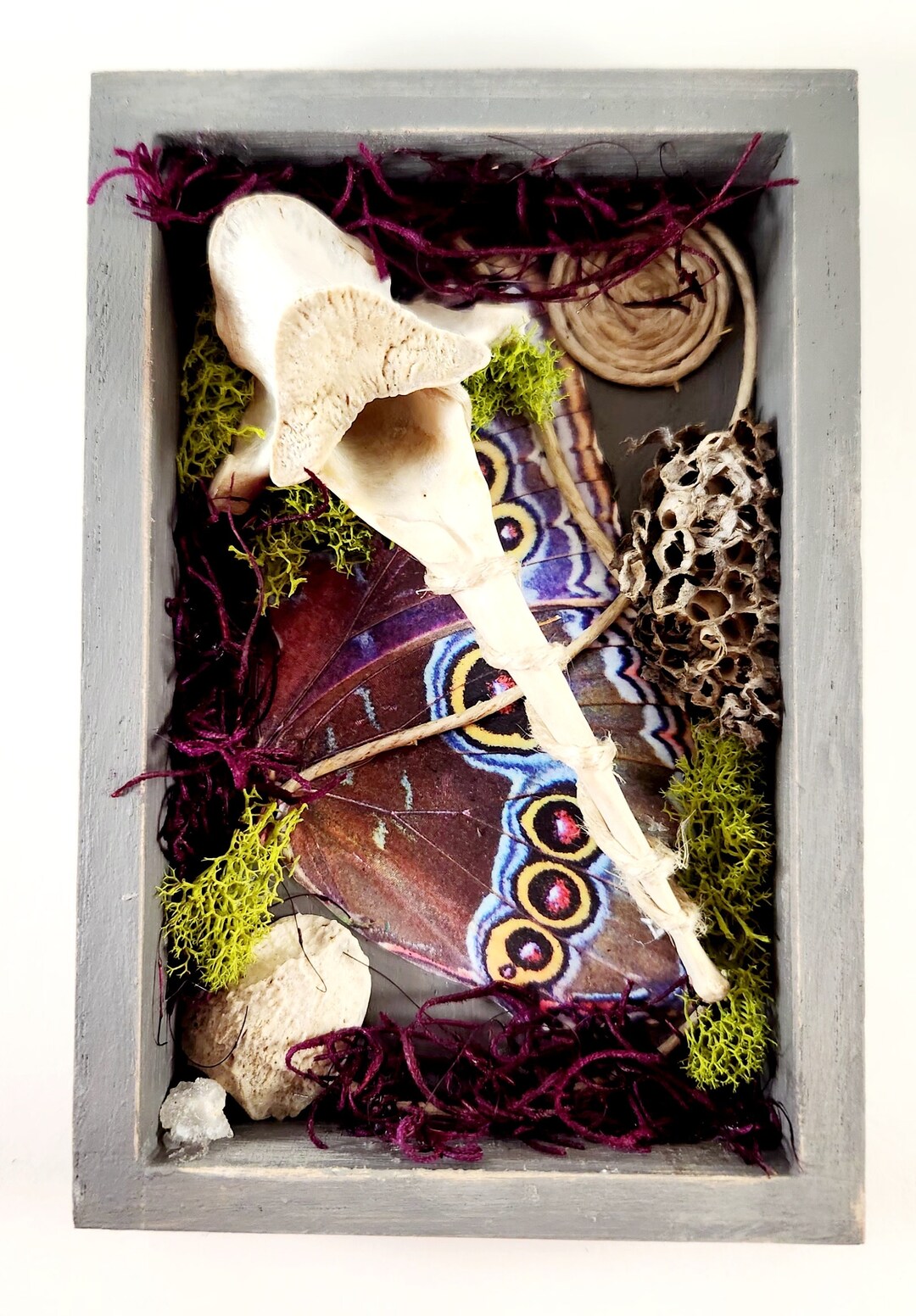 Whimsical Bone Collage Wall Hanging Naturalist Witch Decor - Etsy