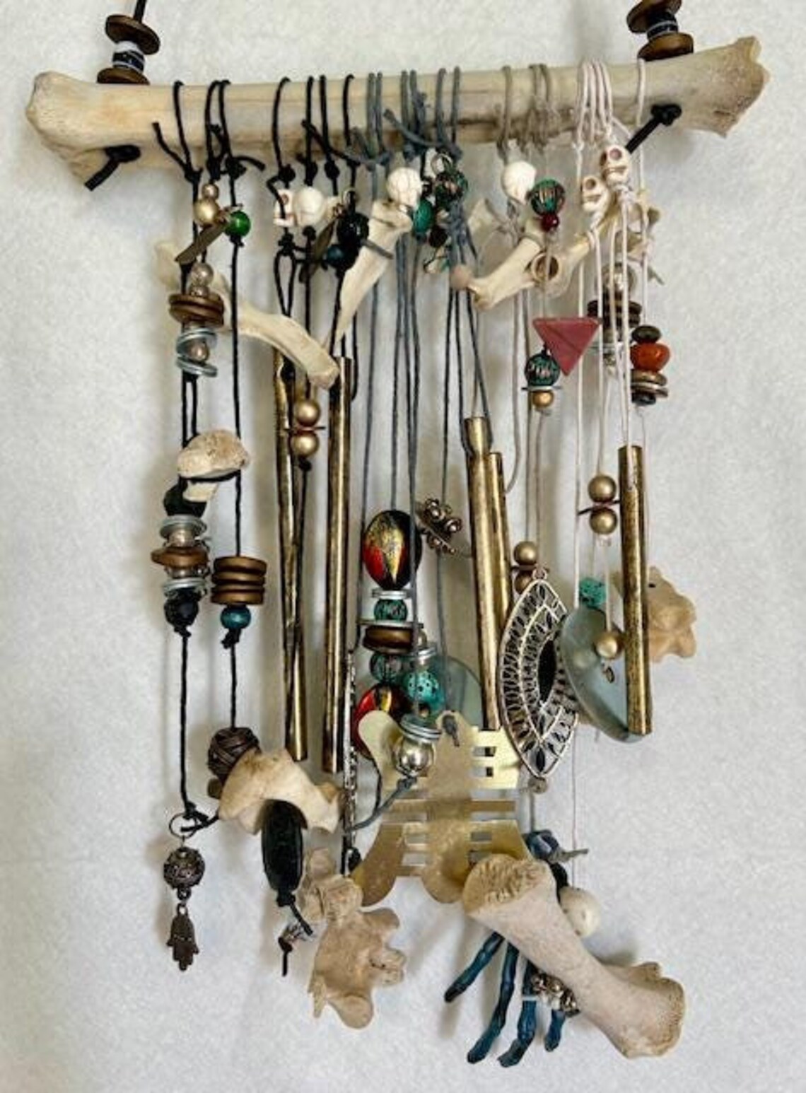 Bone Wind Chime/spooky Decor - Etsy