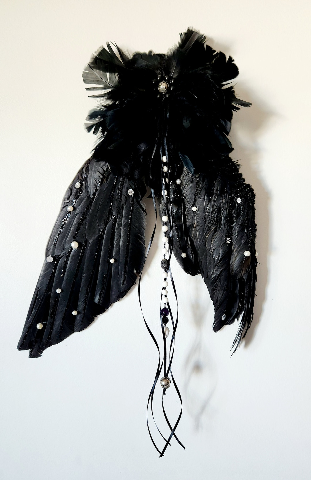 Gothic Goose Wings, Dark and Mysteriously Elegant Piece. Beautifully ...