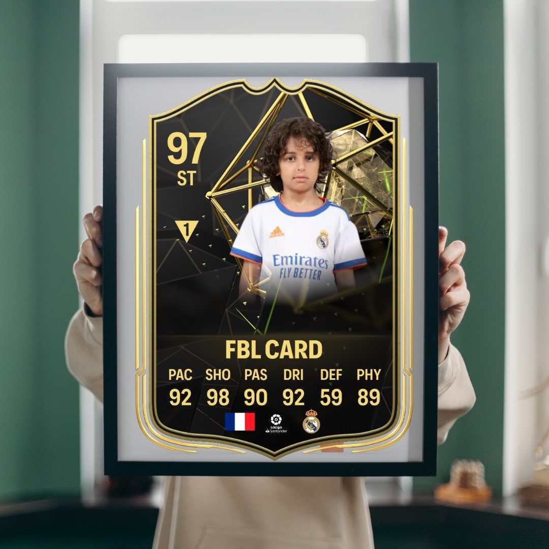 REAL Personalised EAFC 24 Card Football Gift Tots Ultimate - Etsy