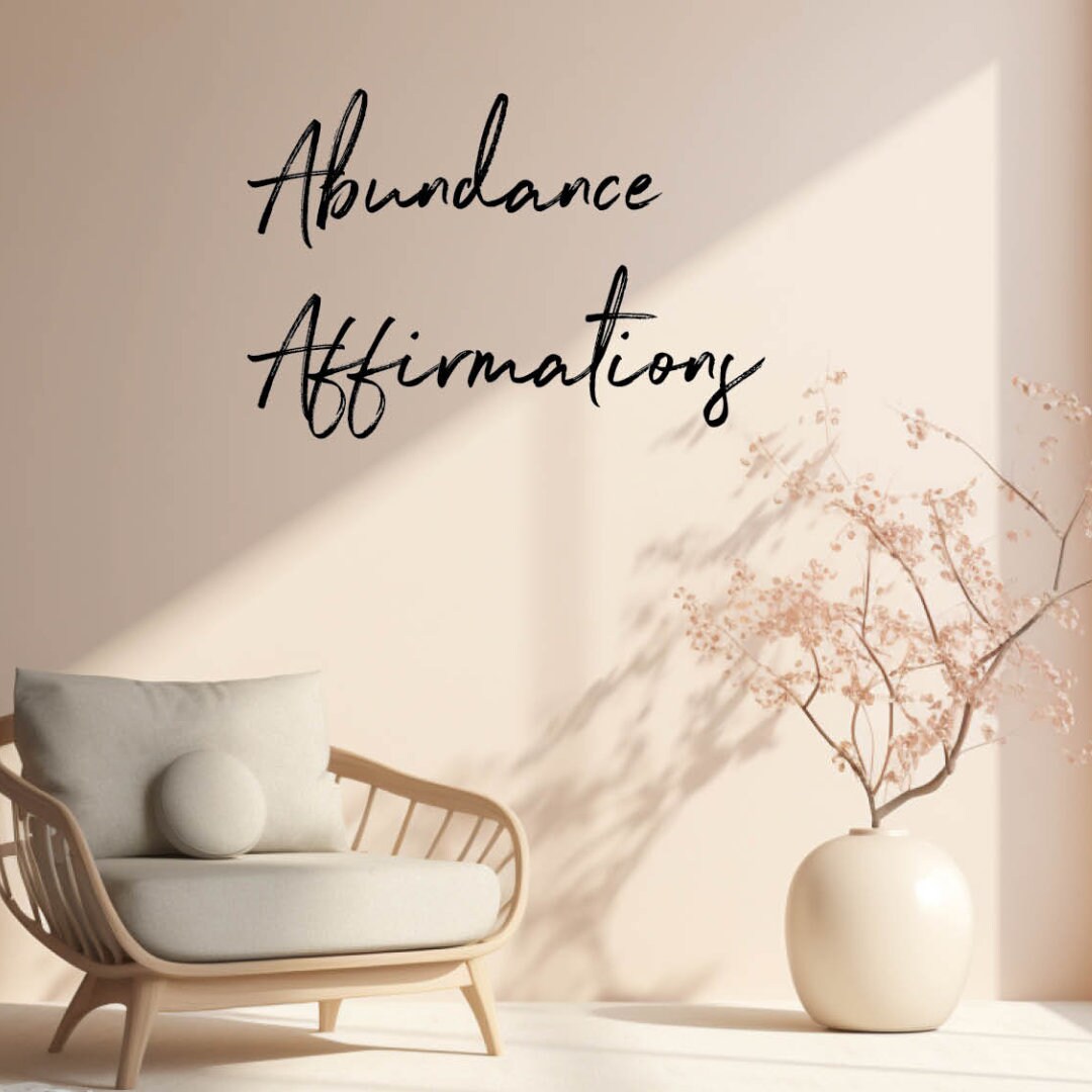 30 Abundance Affirmation Digital Cards and Music Playlist - Etsy