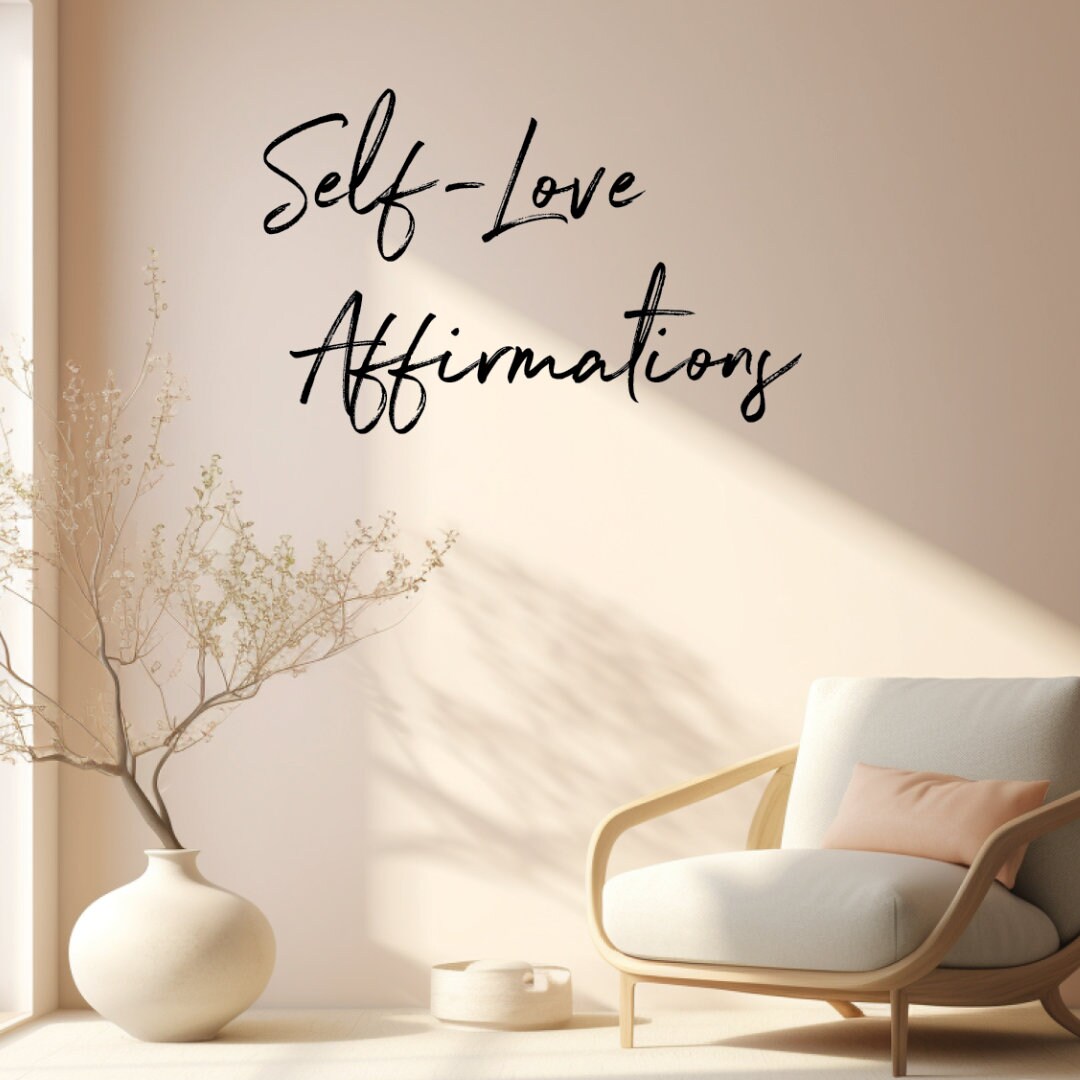 30 Self-love Affirmation Digital Cards and Music Playlist - Etsy