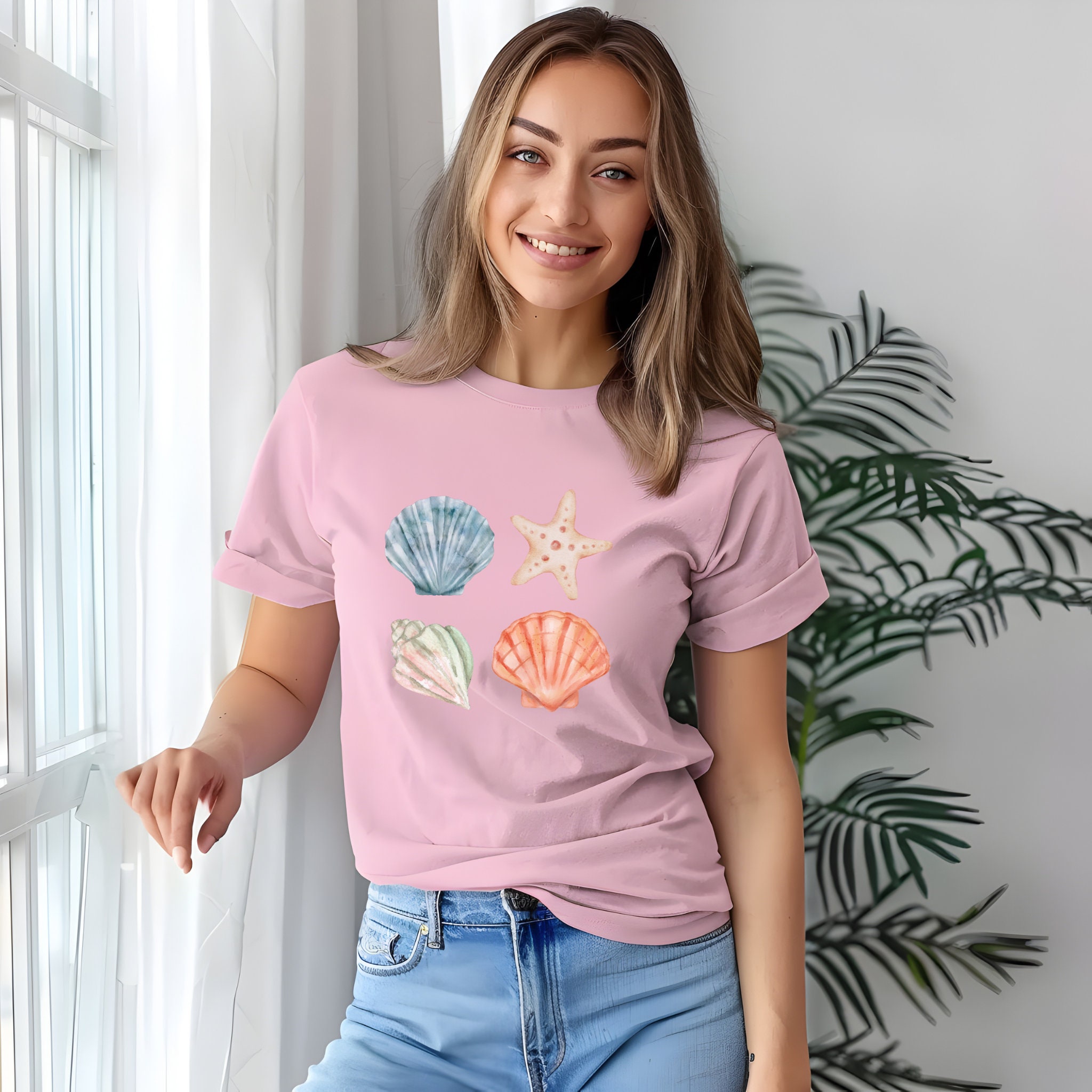 Seashell Shirt Mermaidcore Ocean Inspired Style Coconut Girl Oceancore ...