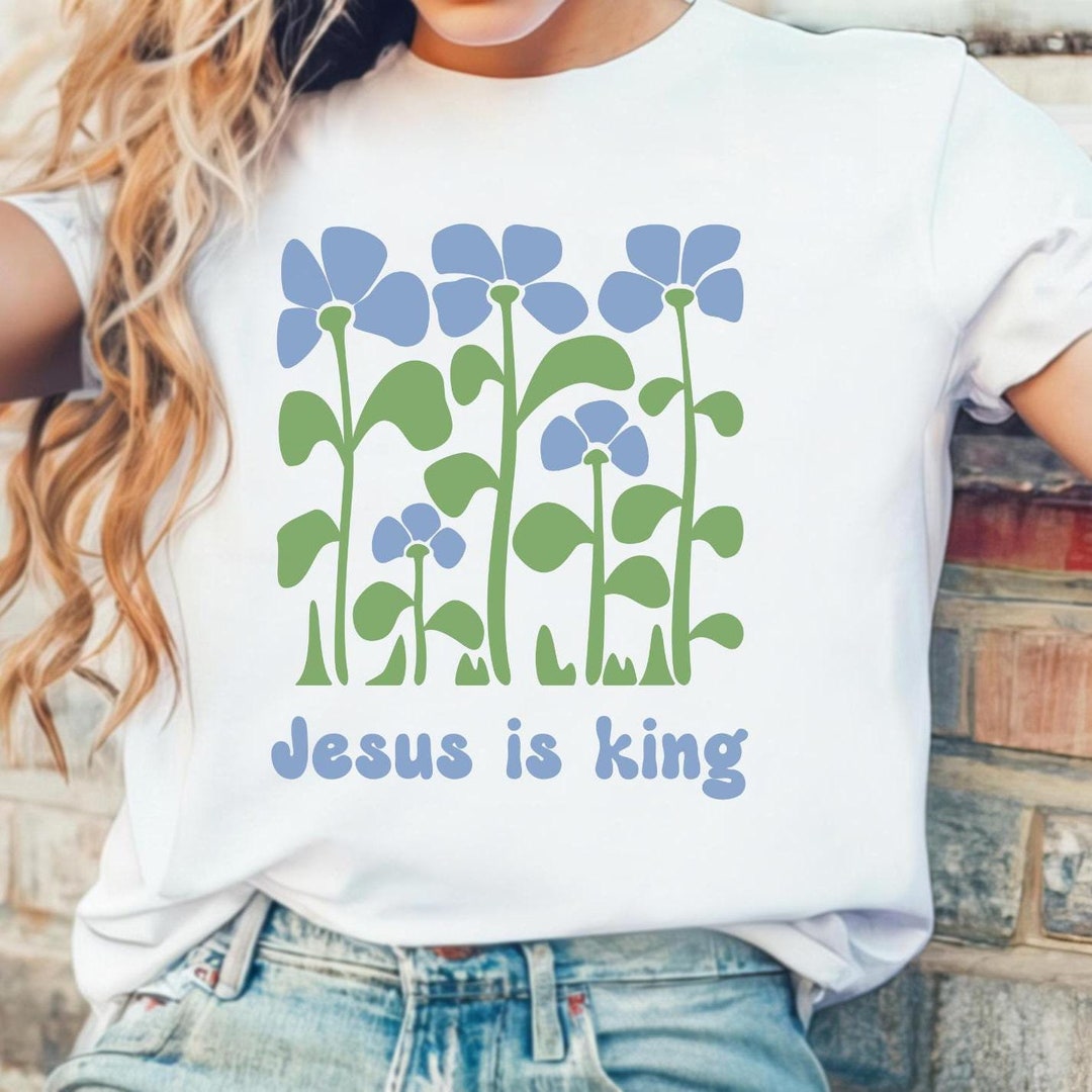 Jesus is King Shirt Jesus Apparel Christian Shirt Christian Apparel ...