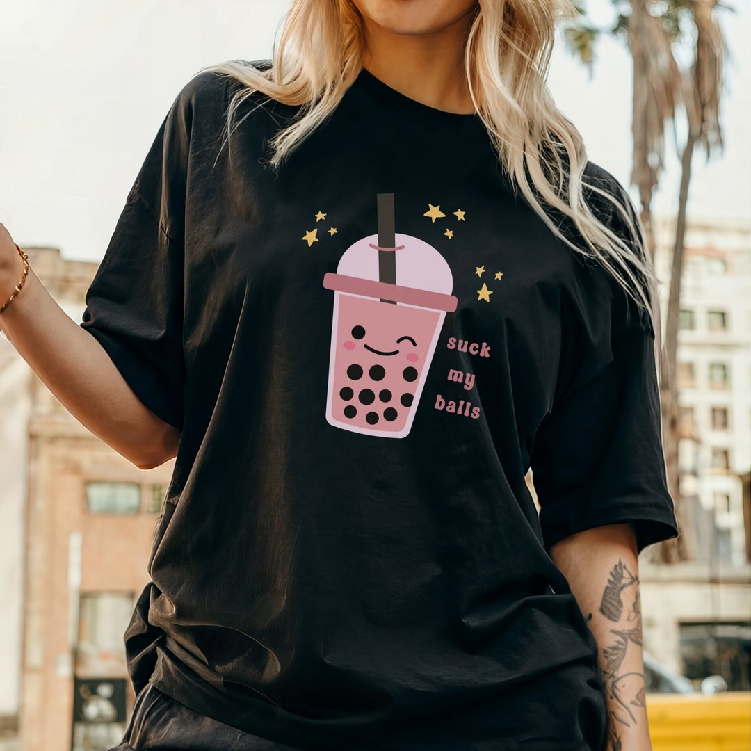 Boba Shirt Bubble Tea Shirt Meme Shirt Weird Shirt Weirdcore Gen Z ...