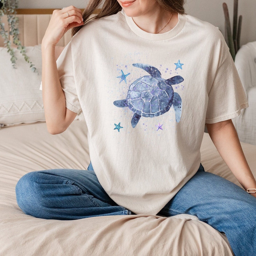Sea Turtle Shirt Sea Creature Shirt Beachy Shirt Tortoise Shirt Ocean ...