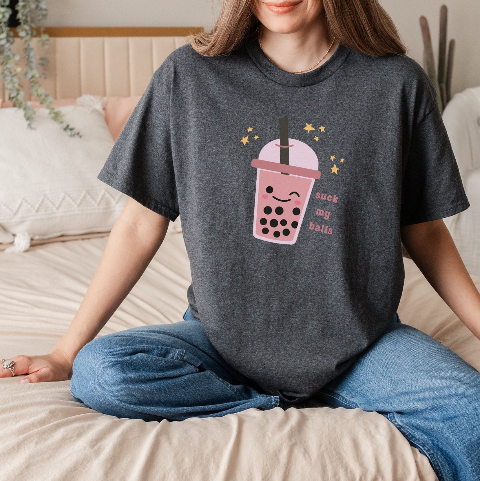 Boba Shirt Bubble Tea Shirt Meme Shirt Weird Shirt Weirdcore Gen Z ...