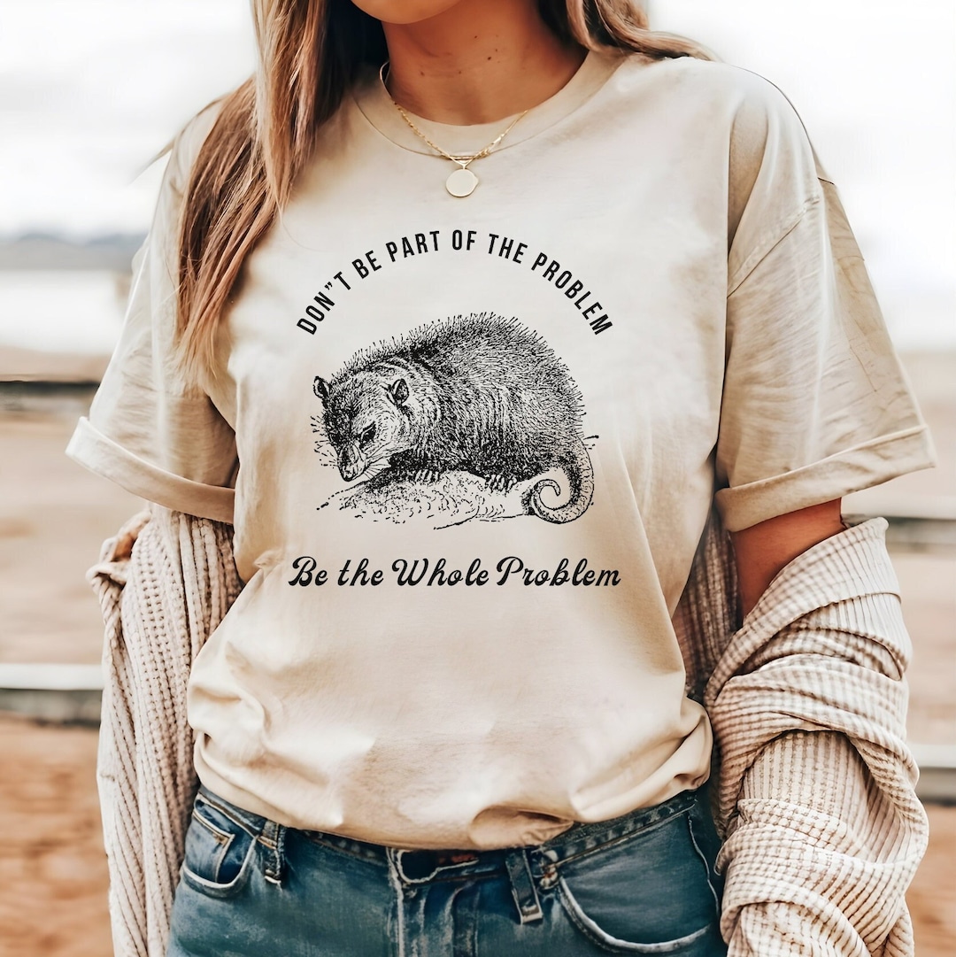 Possum Shirt Opossum Shirt Ironic Shirt Cursed Shirt Gen Z Shirt ...