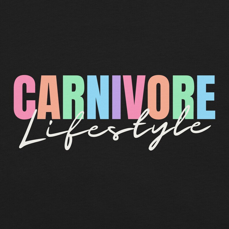 Colorful Pastel Carnivore Lifestyle Shirt, Trendy Carnivore Diet T ...