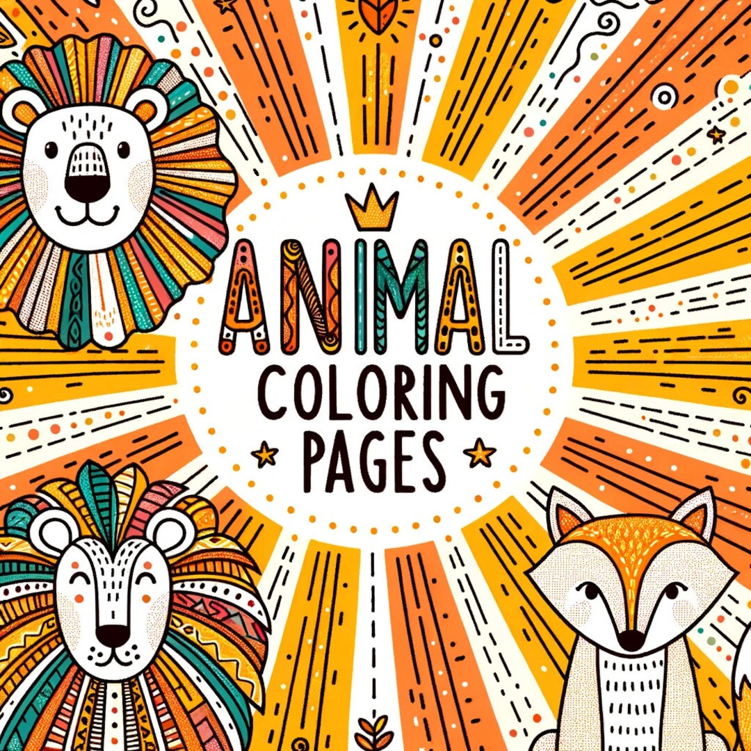 42 Ice Cream Animal Coloring Pages - Safari Adventure | Digital ...