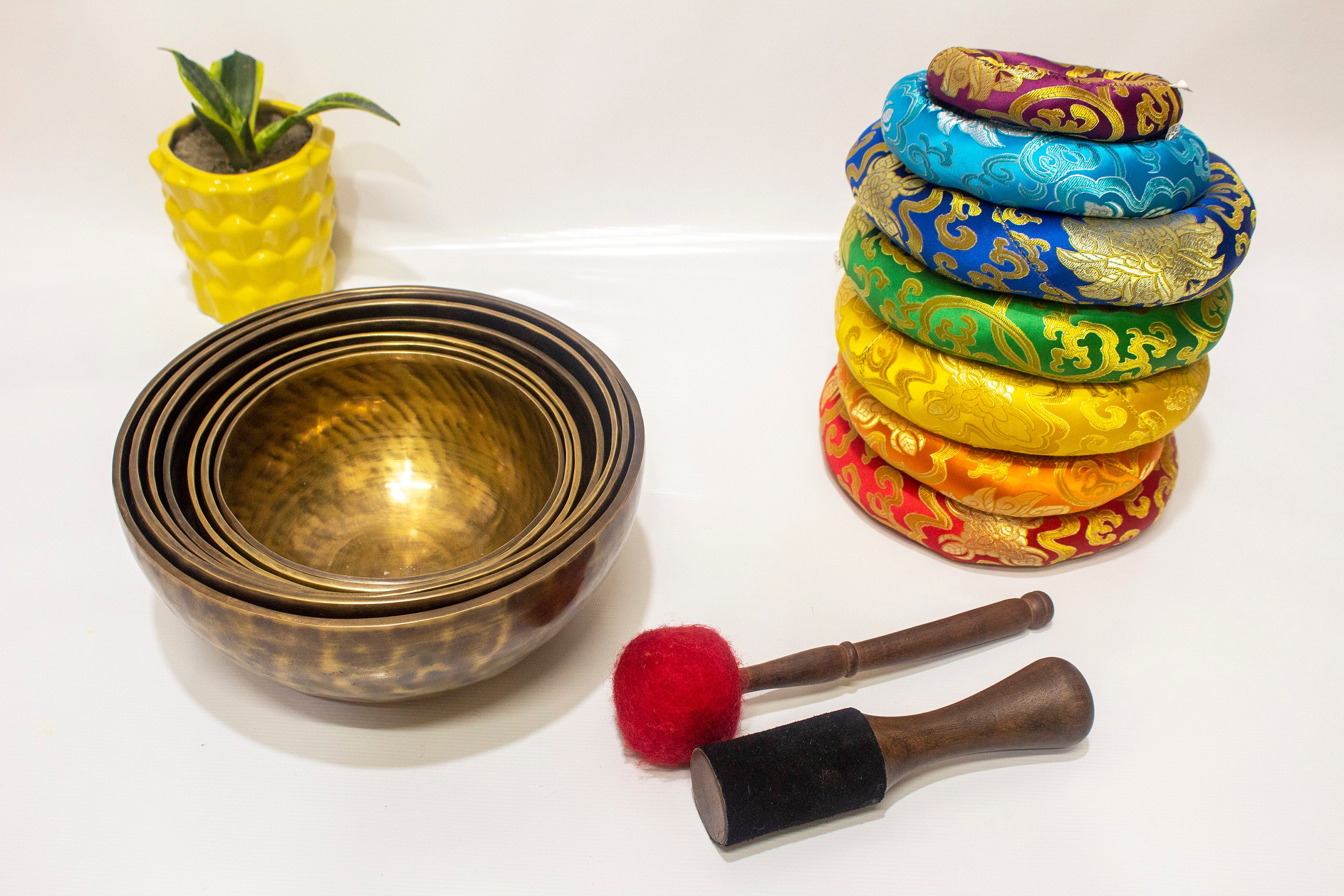 Tibetan Full Moon Singing Bowl Set of Seven Professional - Etsy