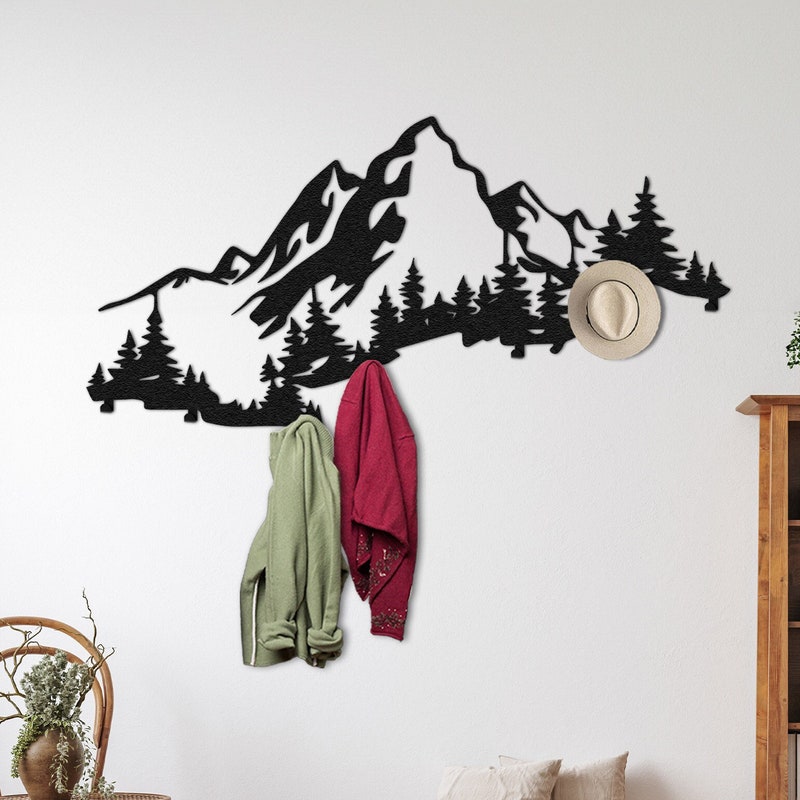 Coat Rack Metal Wall Decor - Etsy