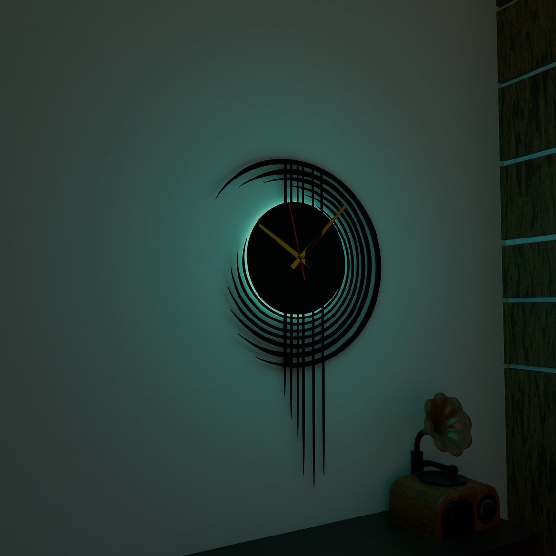 Oversized Modern Mimimalist Metal Wall Led Clock, New Season Wall Clock ...
