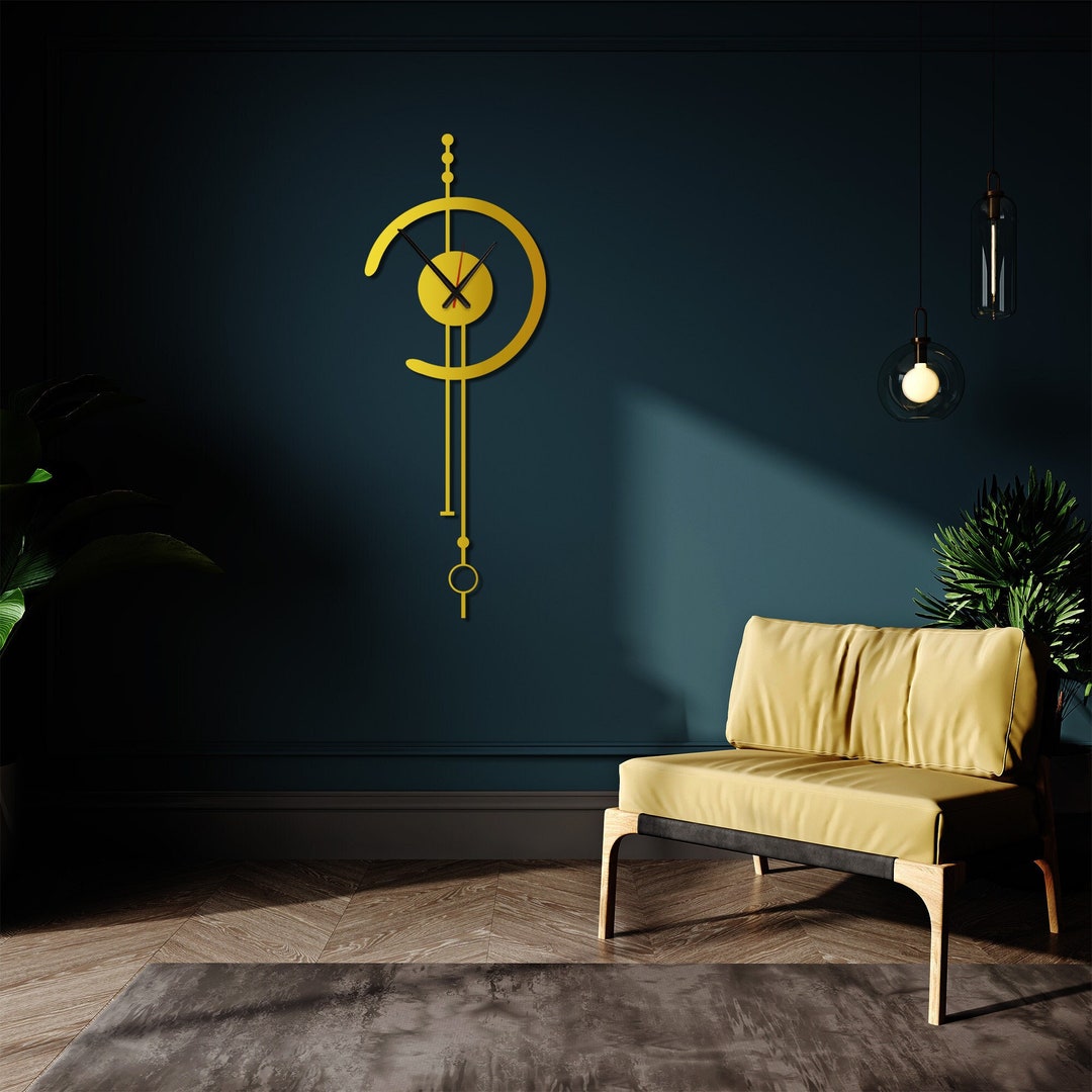 Extra Large Metal Wall Clock: Modern Minimalist Home Decor - Etsy