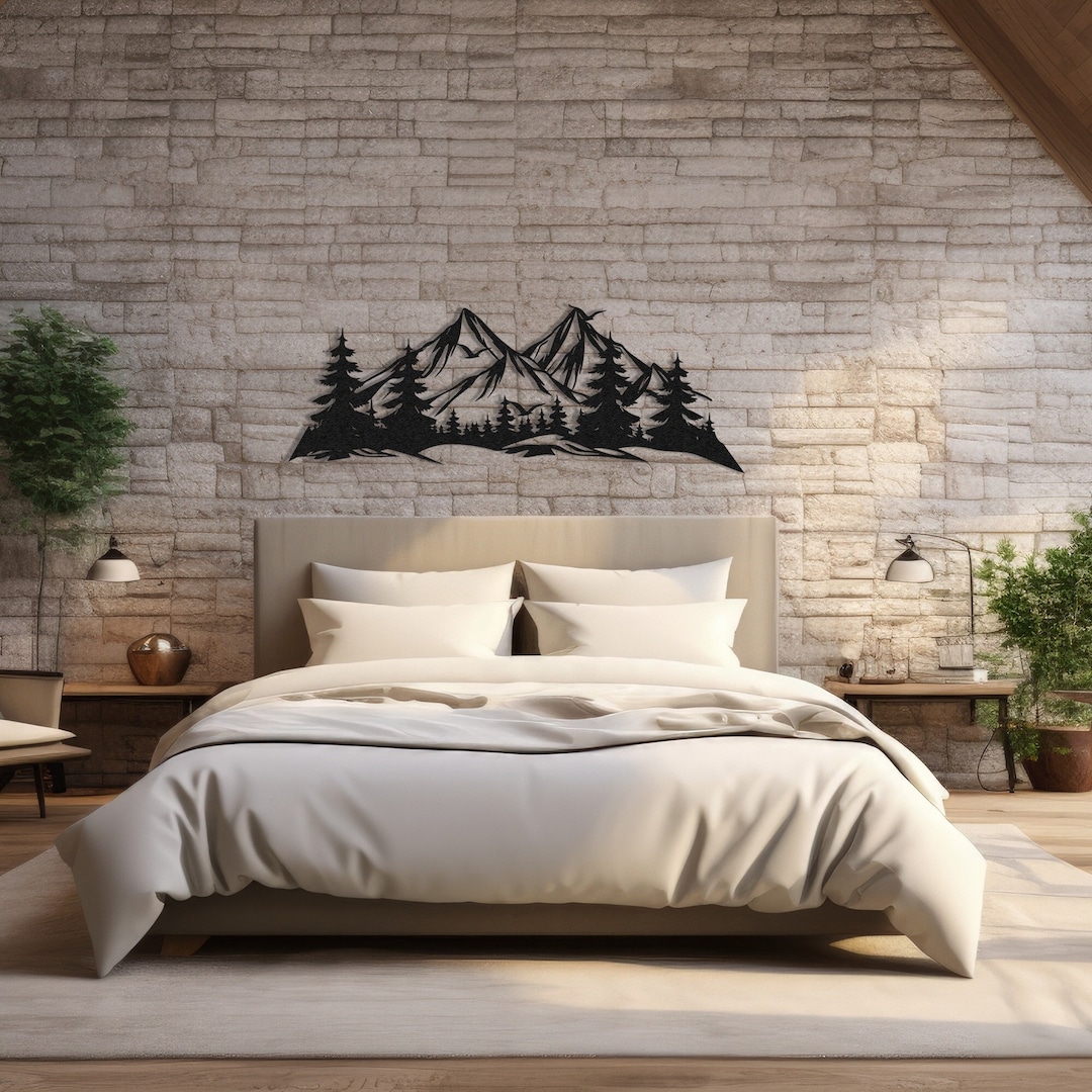 Mountain Forest Metal Wall Sign, Nature Wall Sign, Outdoor Nature and ...