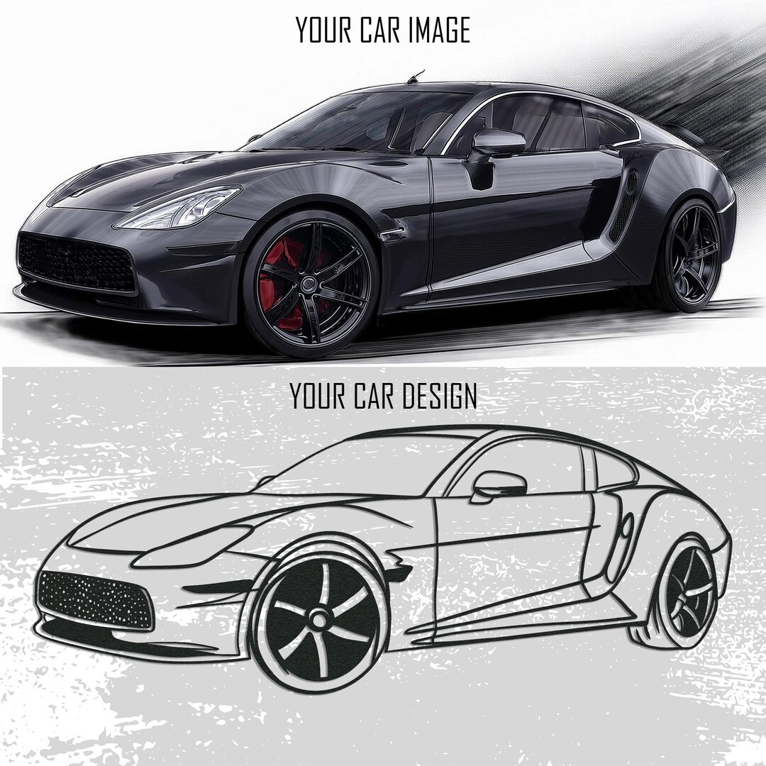 Custom Car Metal Silhouette: Personalized Wall Art Decor - Etsy