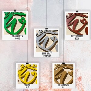 Line Art Wave Metal Wall Clock, Unique Silent Extra Large Metal Clock ...