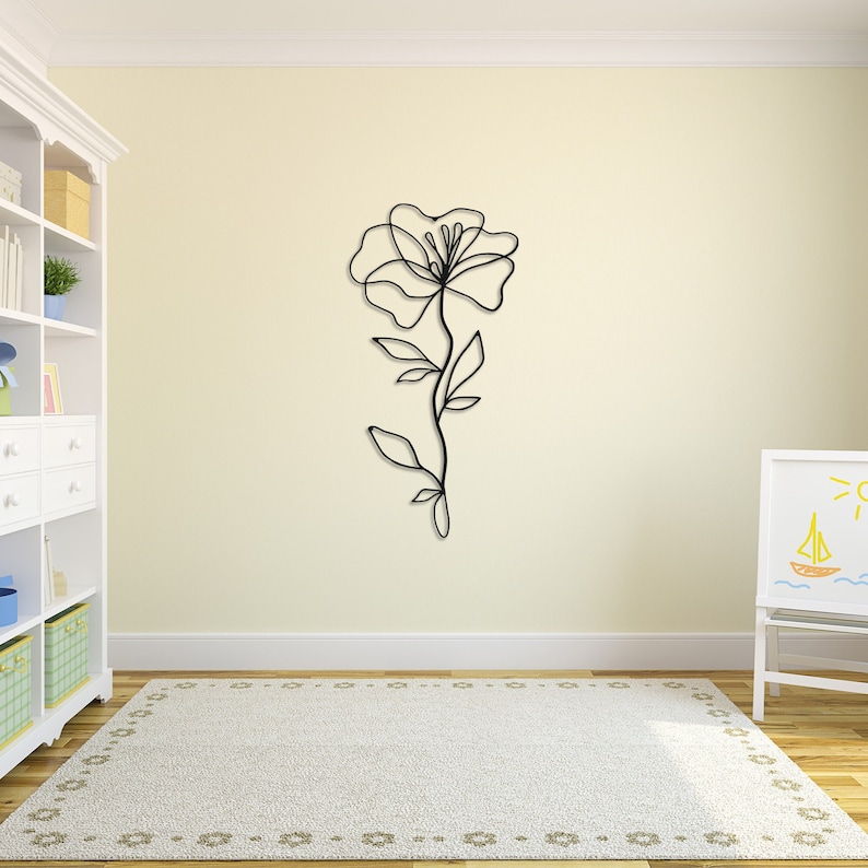 Poppy Flowers Metal Wall Art Nature Wall Sculpture Metal - Etsy