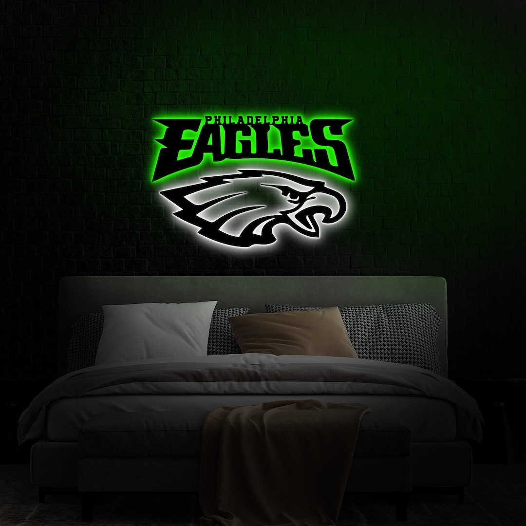 Philadelphia Eagles Led Metal Wall Decor, Philadelphia Eagles Led Sign ...