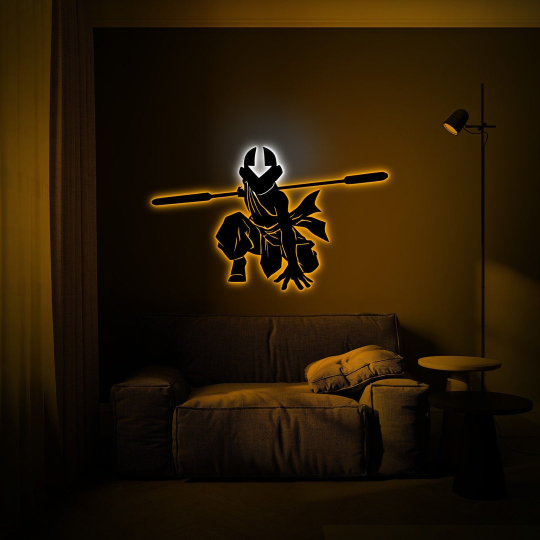 Avatar Hang Led Metal Wall Decor, Animated Cartoon Character Led Sign ...