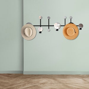 Modern Abstract Design Plexiglass Wall Hanger, Metal Wall Hooks, Modern ...