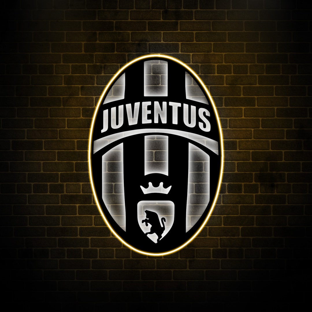 Juventus Logo Metal Neon Led Sign, Metal Neon Wall Decor, Gift for ...