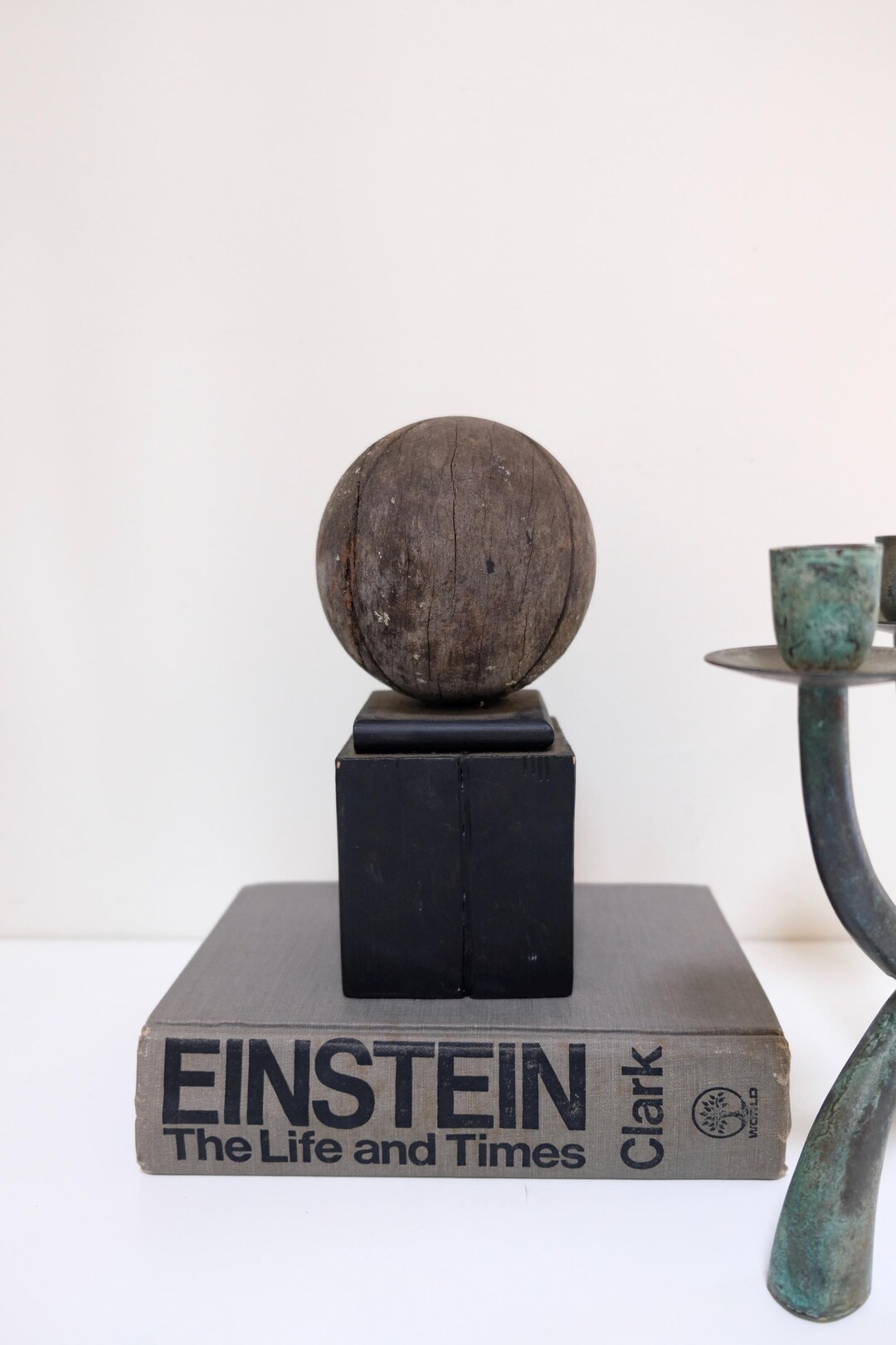 Antique Wooden Bocce Ball on a Wood Display Pedestal - Etsy