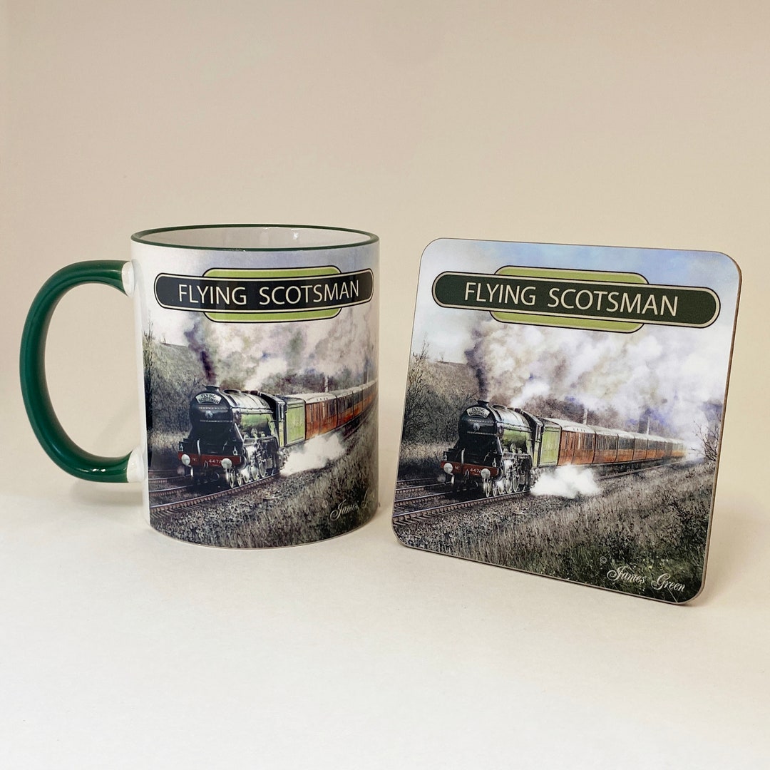 Flying Scotsman Mug & Drinks Coaster Gift Set - Etsy UK