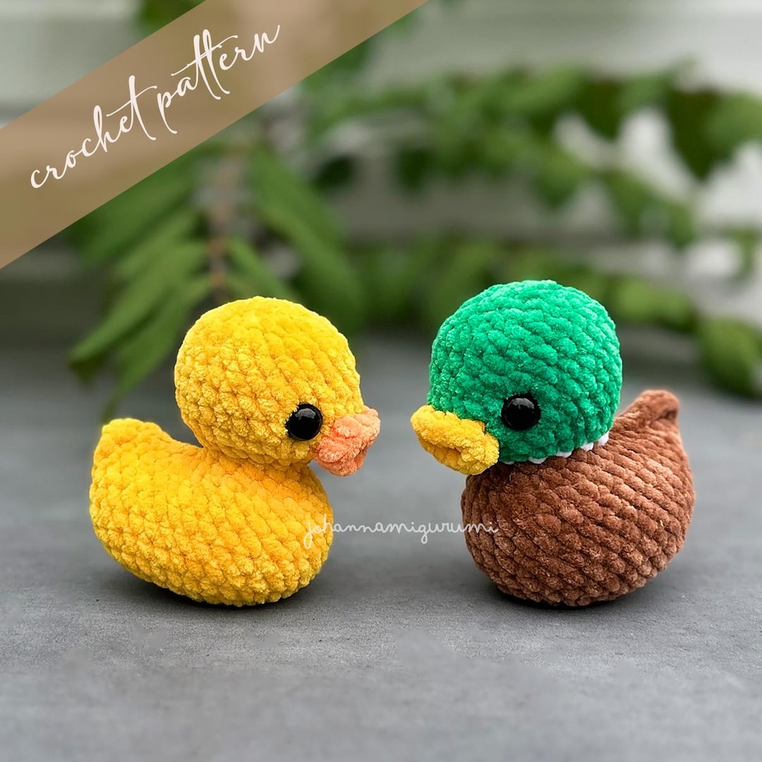 CROCHET PATTERN - Duncan the Rubber Ducky | No Sew | Amigurumi Crochet ...